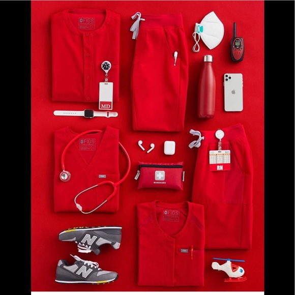 Figs | Pants | Nwt Figs Mens Red Tansen Jogger Scrub Pants Red | Poshmark